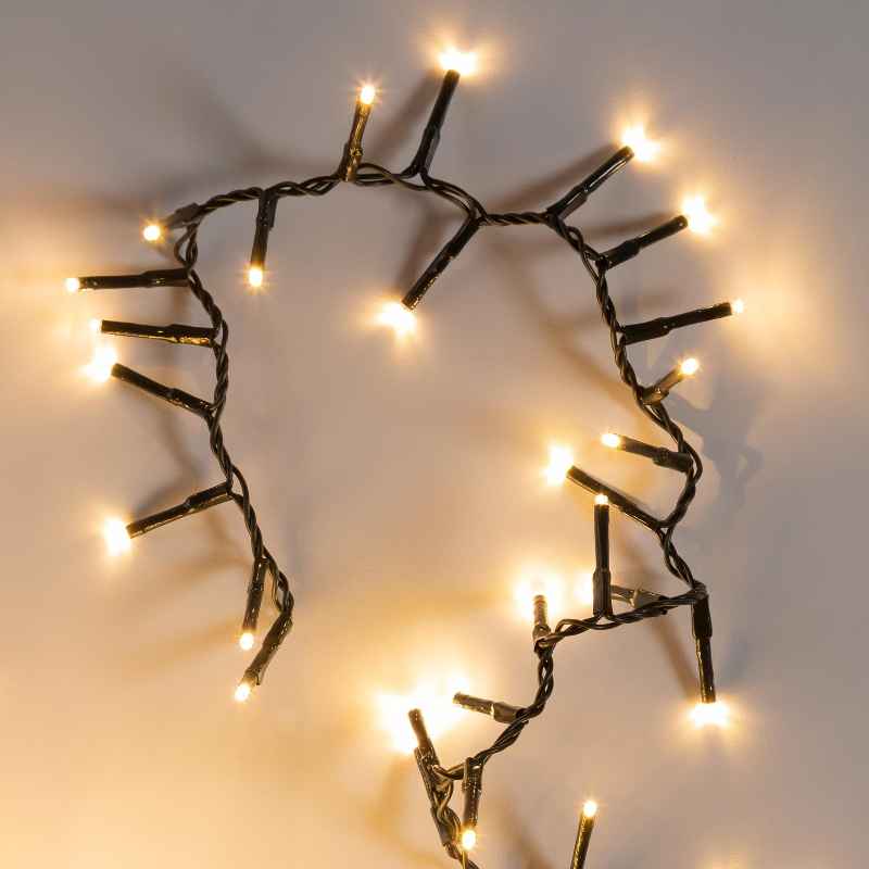 Indoor/Outdoor Electric String Lights with 500 Warm White LEDs; 36'L